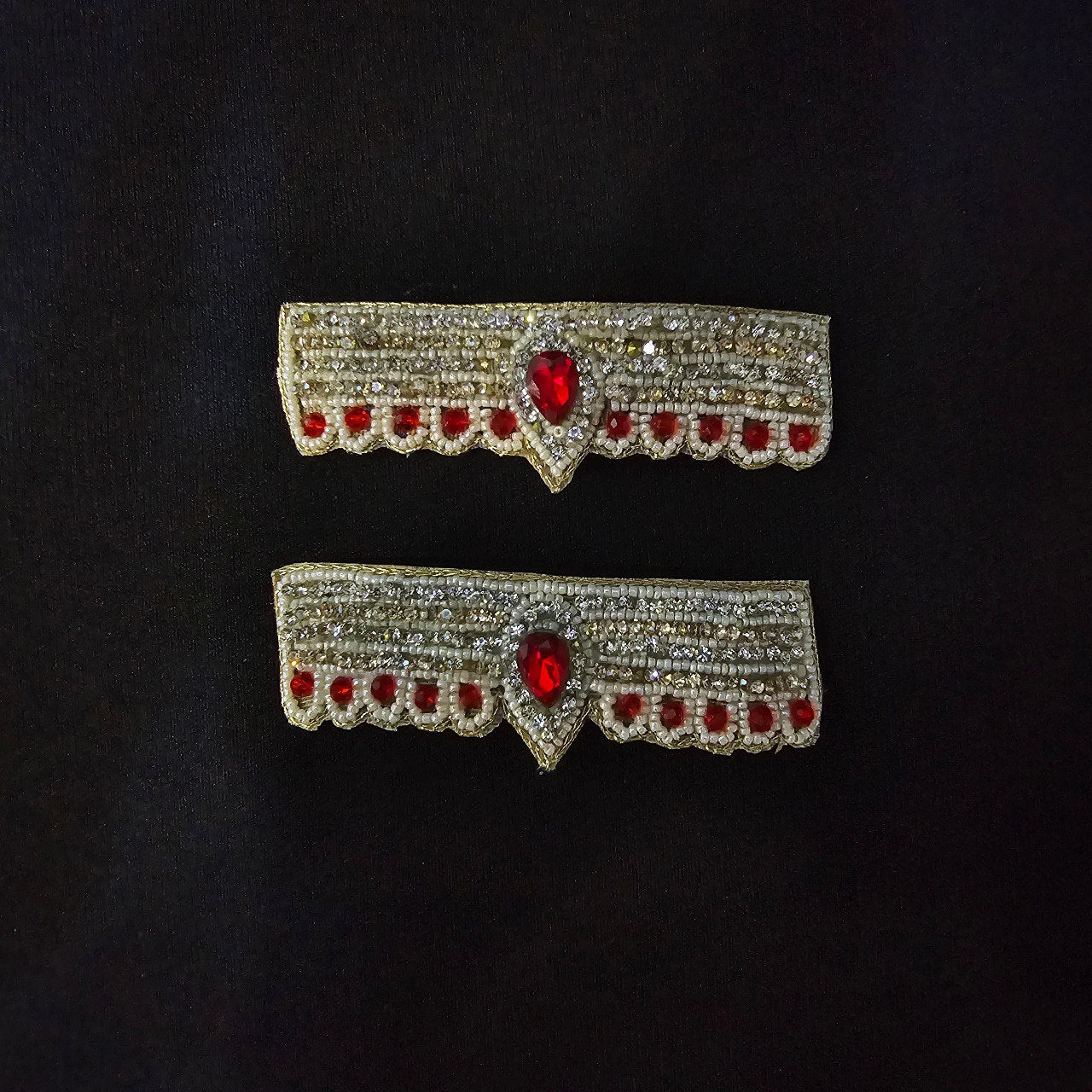 Red Stone Kangan Pair – 64kala